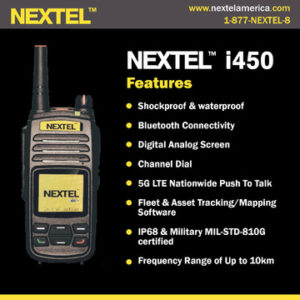 NEXTEL™ i450 Two Way 4G Cellular Network Radio | Eventtone